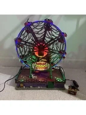 Lemax | Holiday | New Lemax Web Of Terror Halloween Ferris Wheel Lights ...